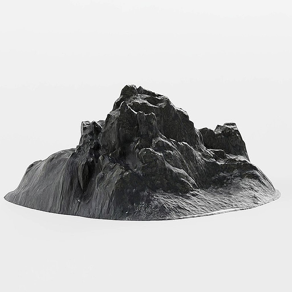 Large Black Outcrop | Terrains models | BlenderKit