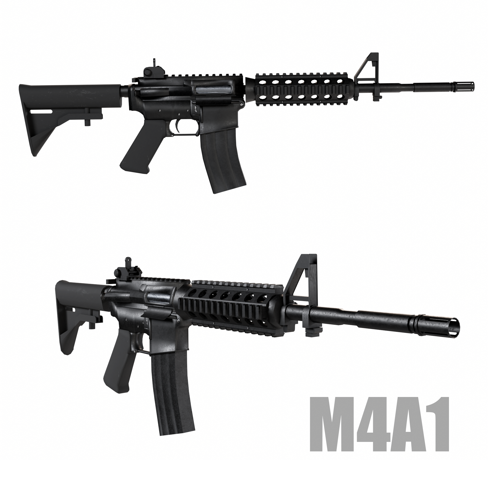 M4a1 Weapon | FREE Modern Weapons models | BlenderKit