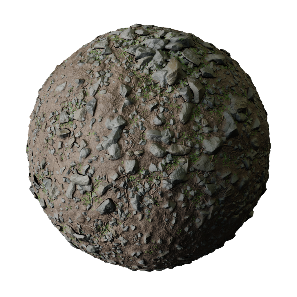 BlenderKit | Download the FREE Rocky Ground material