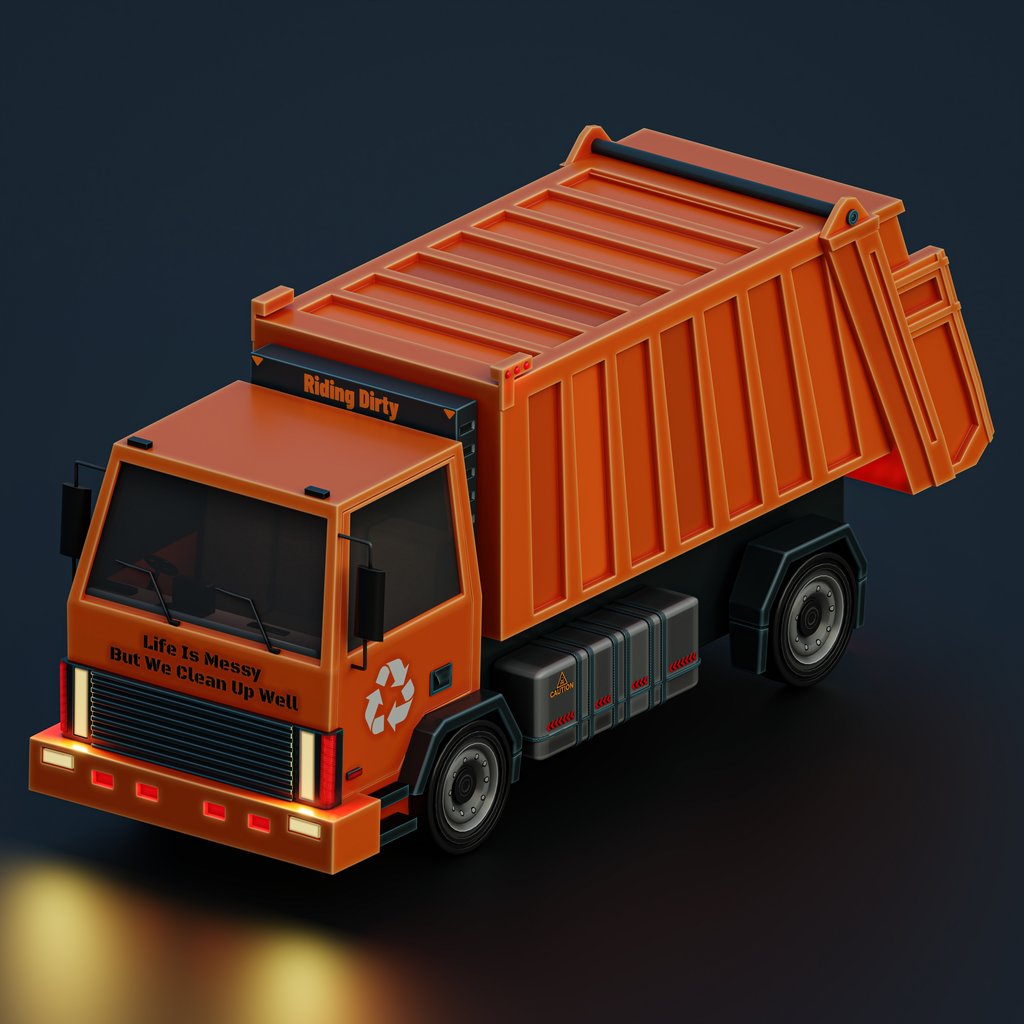 BlenderKit | Download the Trash Truck model