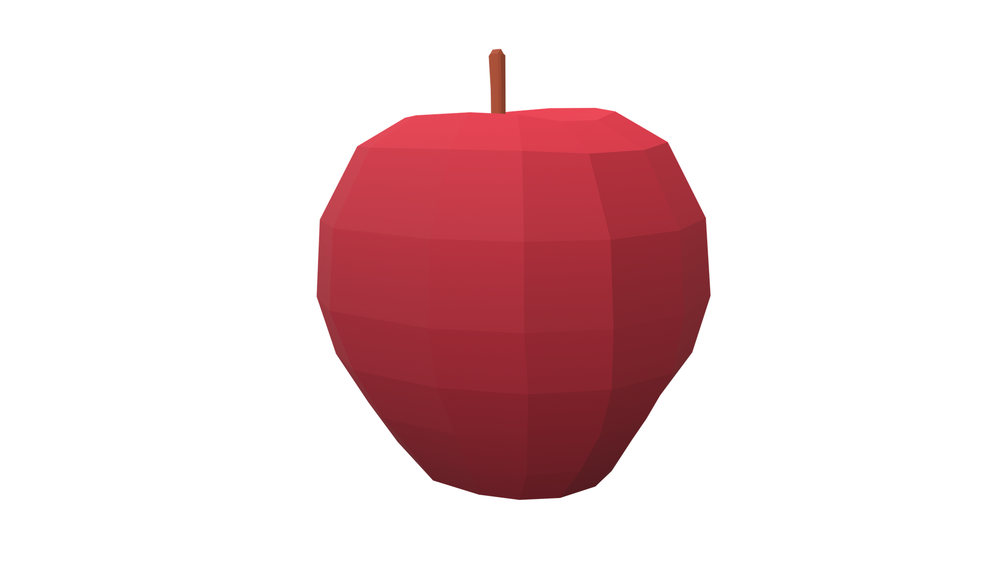 Low Poly Apple | FREE Fruit & Vegetables models | BlenderKit