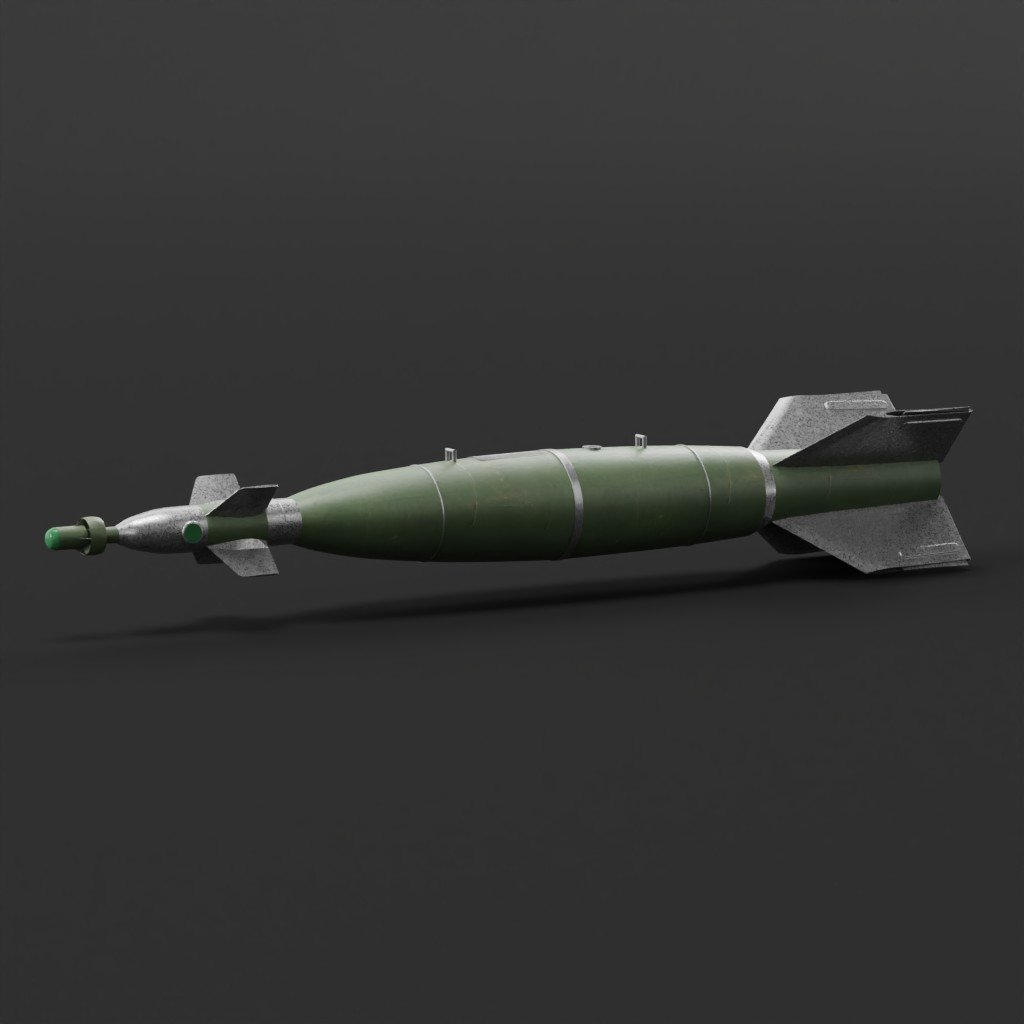 GBU Bomb | FREE Modern Weapons models | BlenderKit