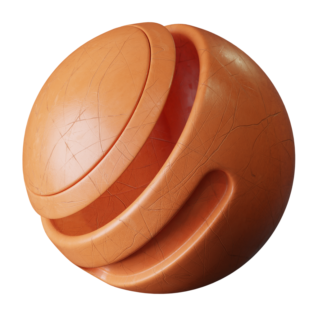 Scuffed Orange Plastic | FREE plastic materials | BlenderKit