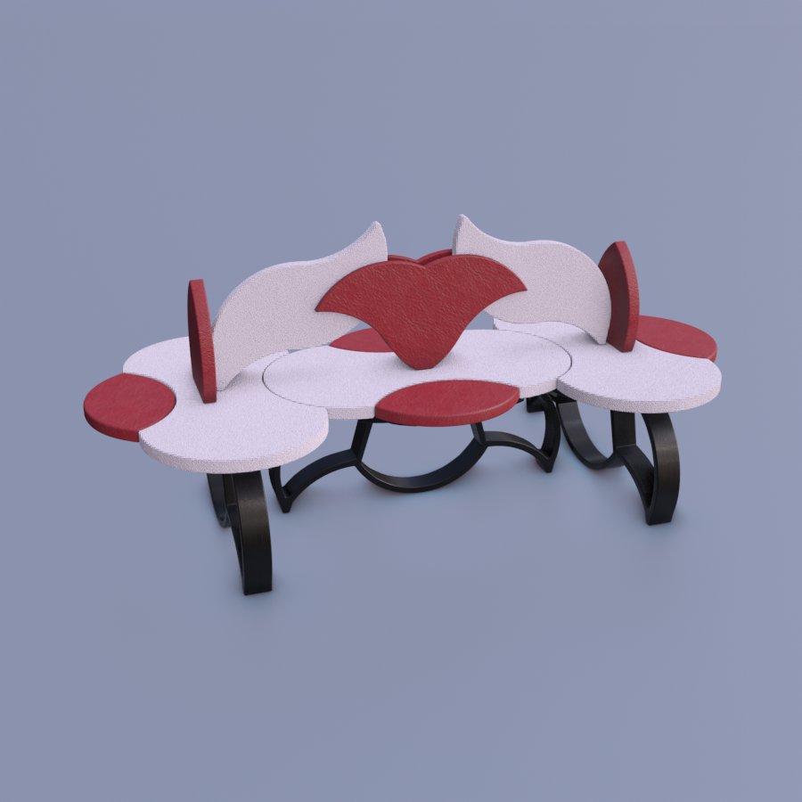 Decorative Bench | FREE Benches models | BlenderKit