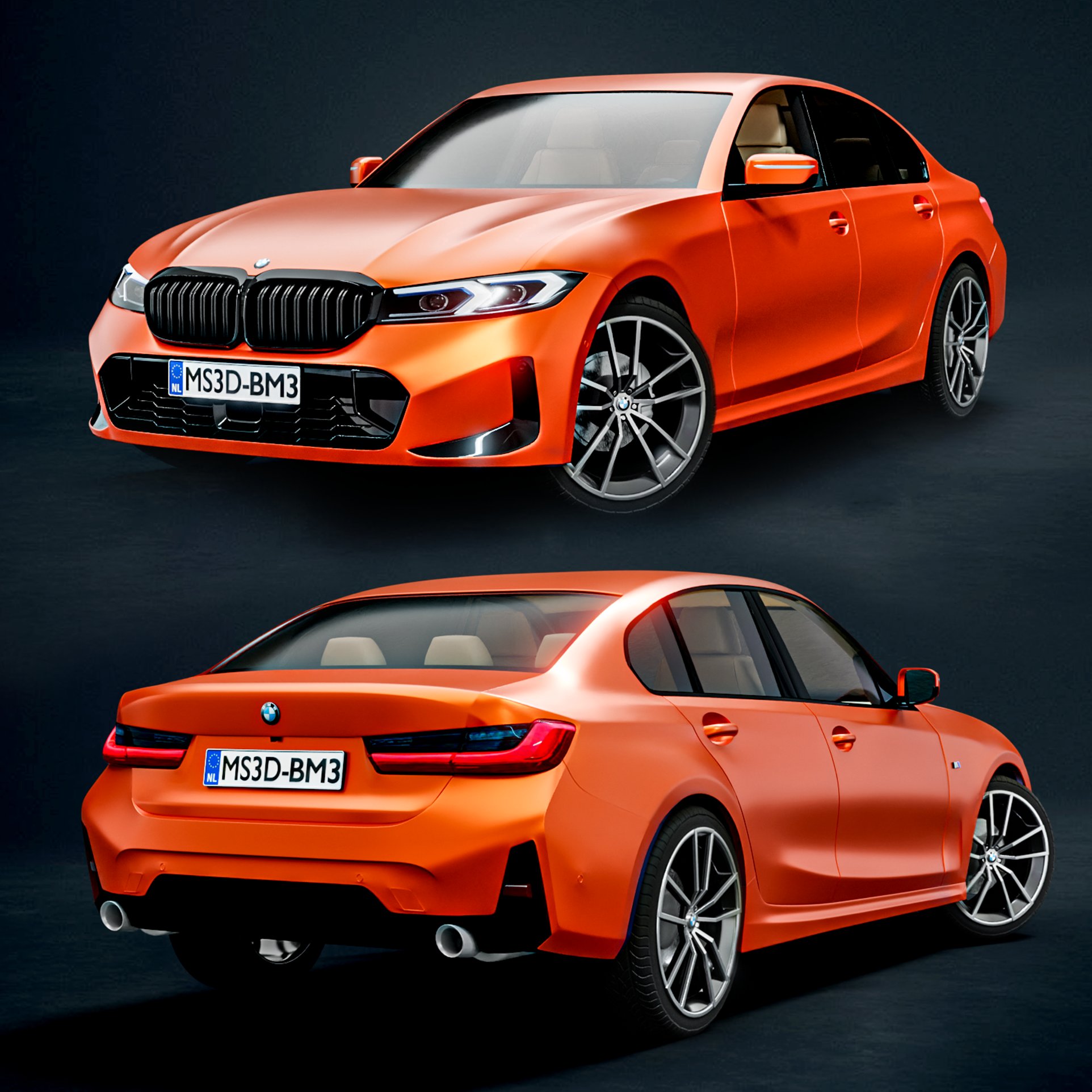 BMW 3 Series Sedan | 3D Luxury / Supercar models | BlenderKit