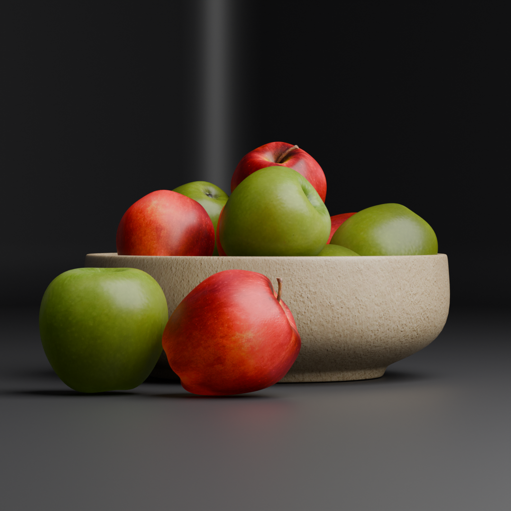 Apple Bowl | Fruit & Vegetables models | BlenderKit