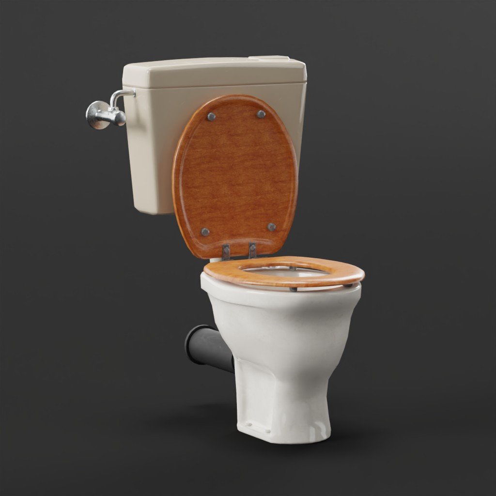 Older toilet | Toilets & Bidets models | BlenderKit