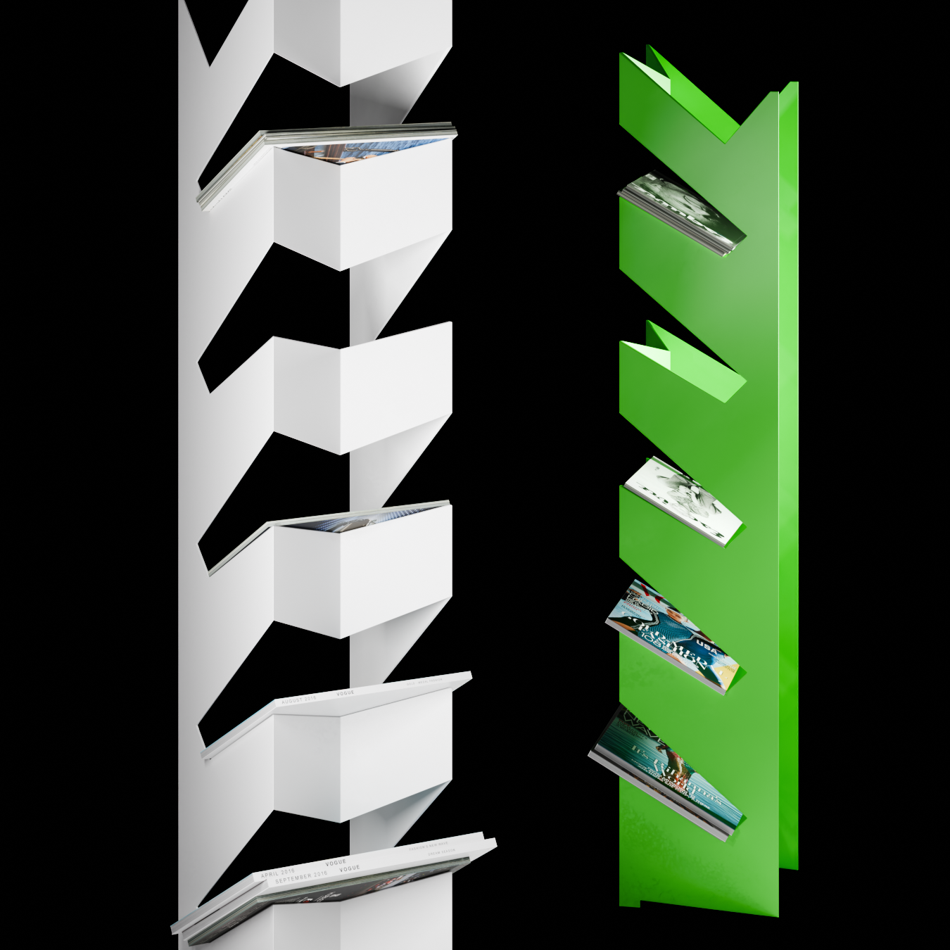 News Boden Book Rack | FREE Interior Design models | BlenderKit