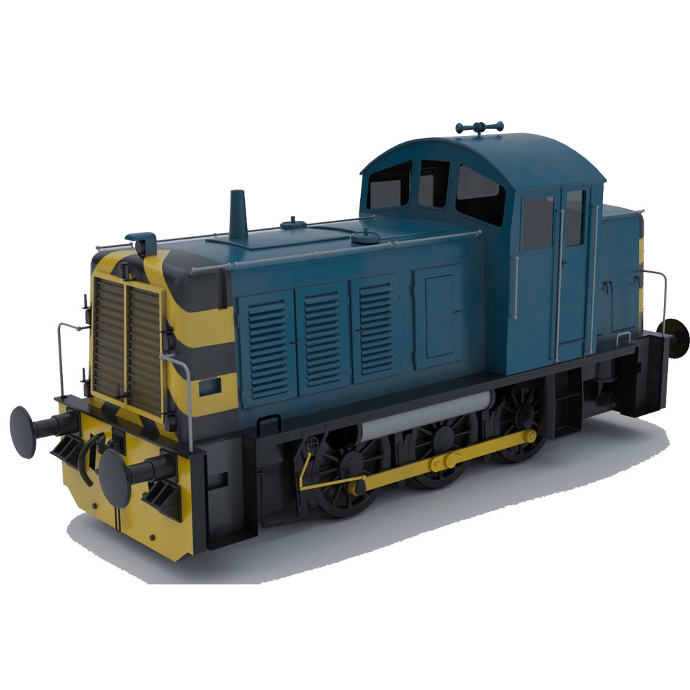 BR Class 07 Shunter BRBlue | Railed vehicles models | BlenderKit