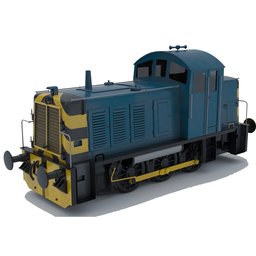 BR Class 07 Shunter BRBlue | FREE Railed vehicles models | BlenderKit