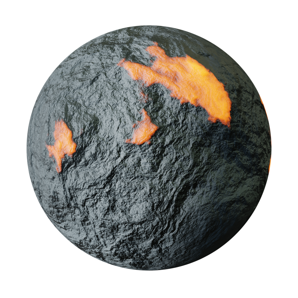Volcanic Lava Flow | FREE rock materials | BlenderKit