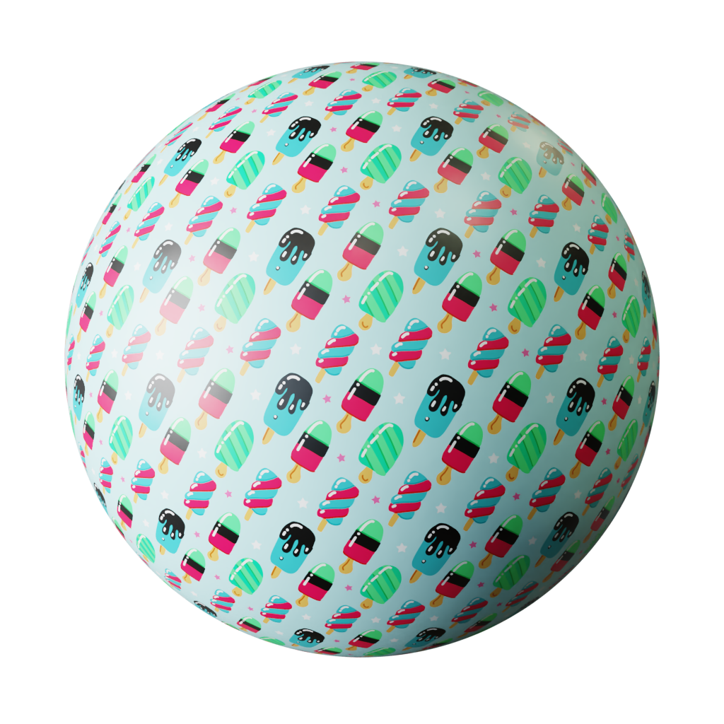 Candy Wrapping Paper 06 | FREE 3D paper materials | BlenderKit