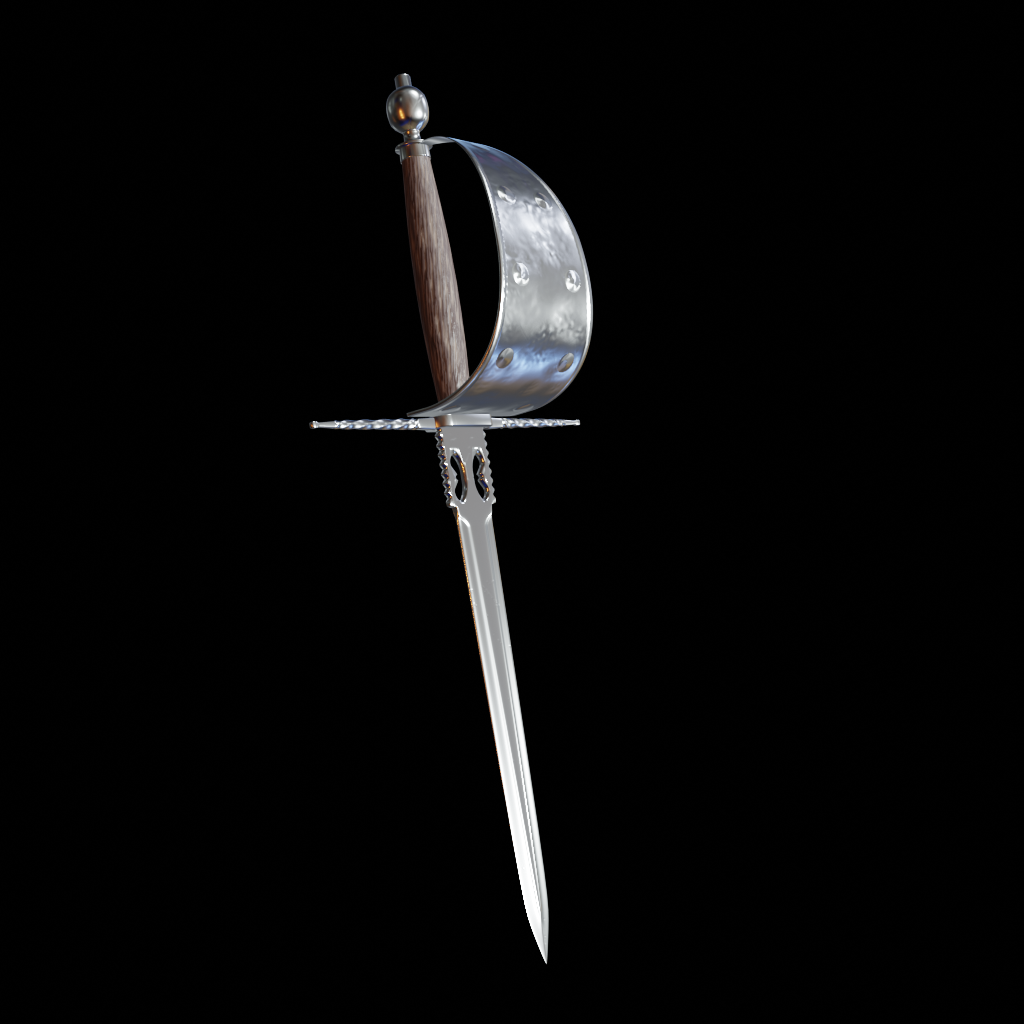 Spanish Dagger Sword 18th Century | Historical Weapons models | BlenderKit