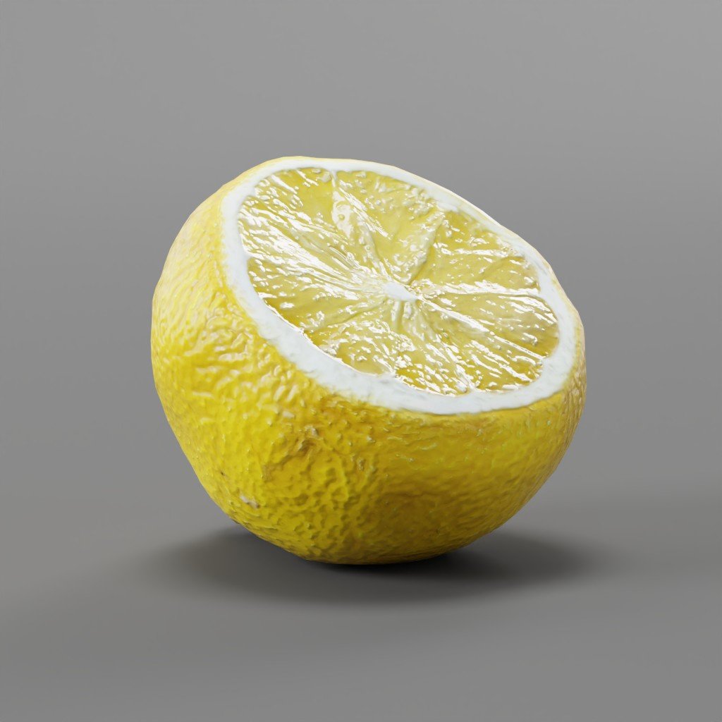Cut Lemon 3D Scan | Fruit & Vegetables models | BlenderKit