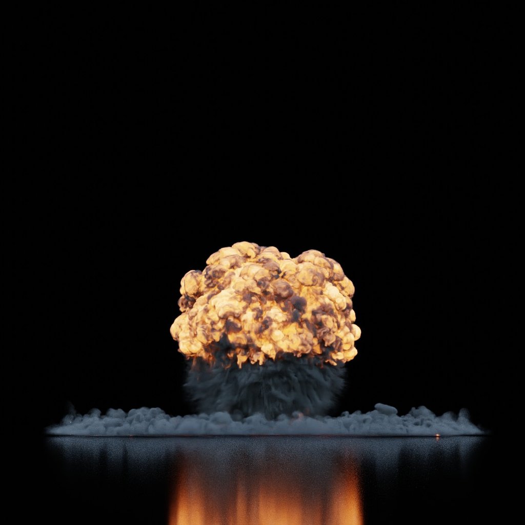 Big Nuke Static | FREE Simulations models | BlenderKit