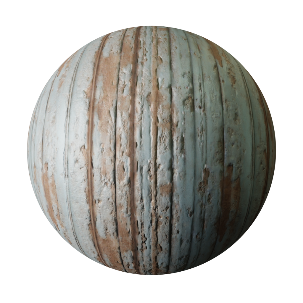 Blue Rusted Corrugated Metal | FREE rust materials | BlenderKit