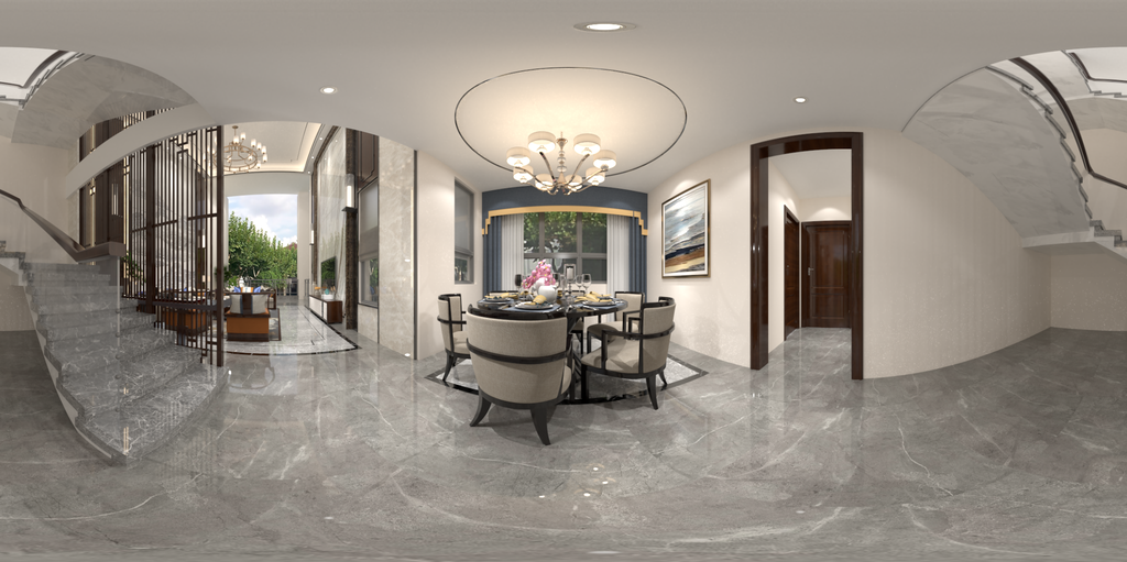 Dining room | FREE Interiors HDRis | BlenderKit