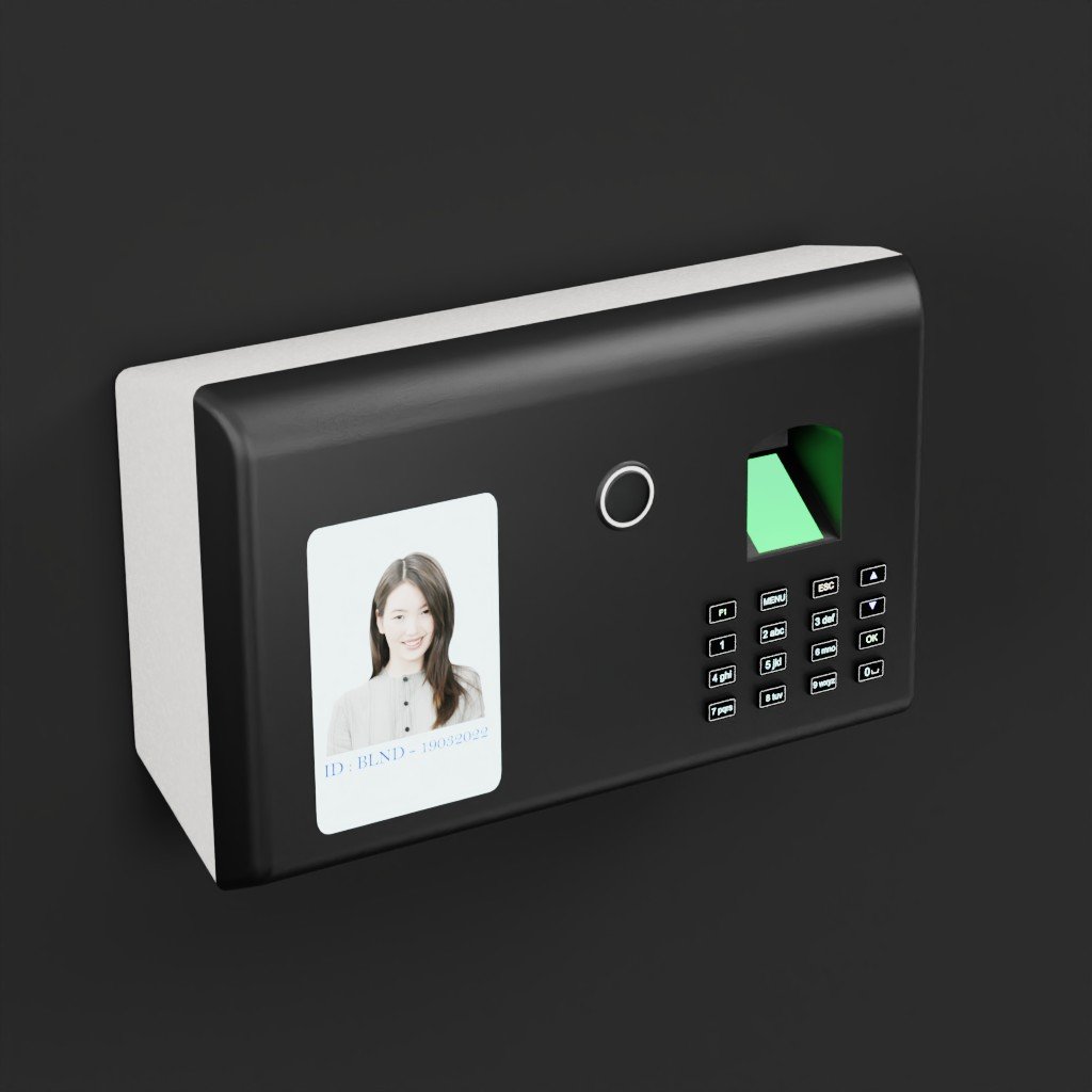 Fingerprint attendance machine | Miscellaneous models | BlenderKit