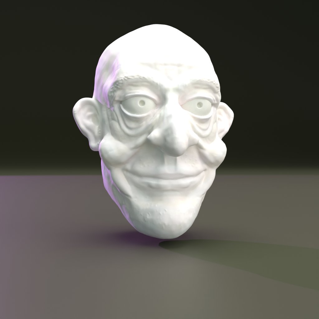 Old man mask | FREE Interior Sculptures models | BlenderKit