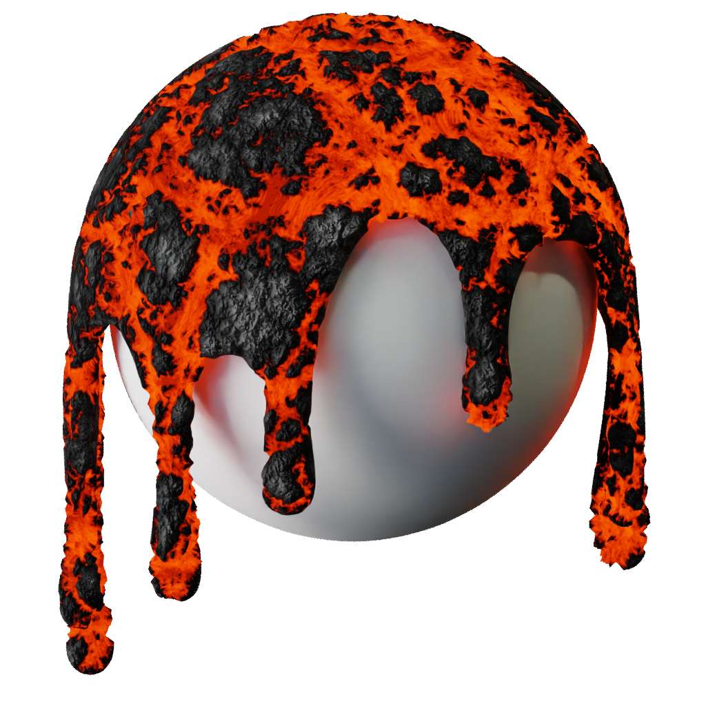 BlenderKit | Download the FREE Procedural Lava Texture material