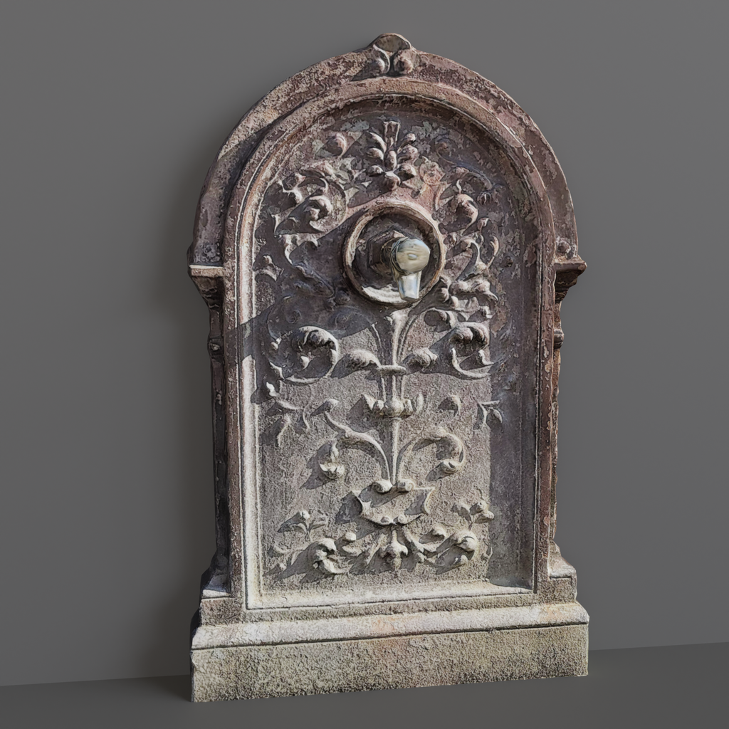 Outdoor wall fountain | Fountains models | BlenderKit