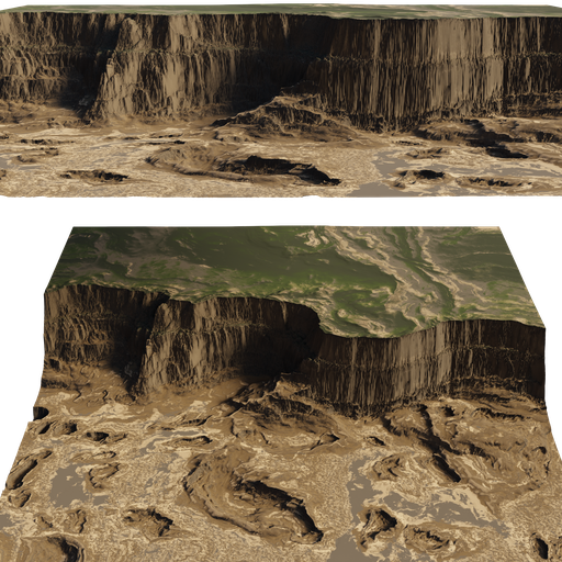 Riff Cliffs Mountains | FREE Terrains models | BlenderKit