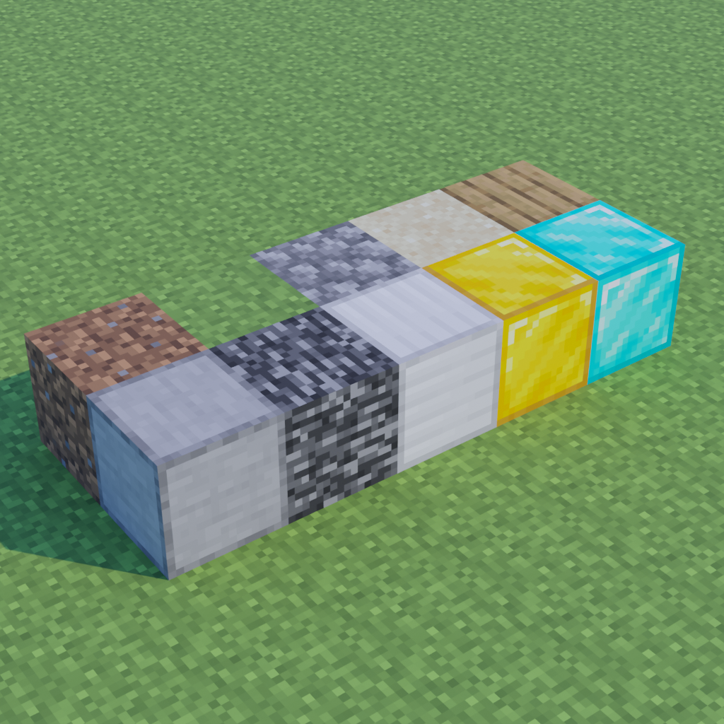 BlenderKit | Download the FREE MInecraft Block Pack model