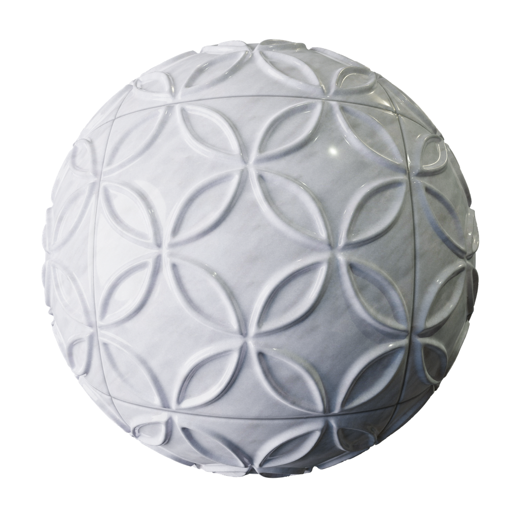 3d circles on marble wall tile | FREE tiles materials | BlenderKit