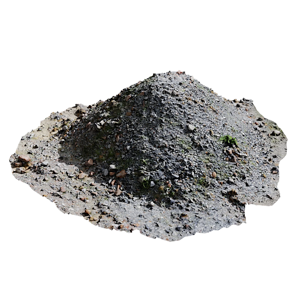 Scan Stone sand pile | FREE Urban Environment models | BlenderKit
