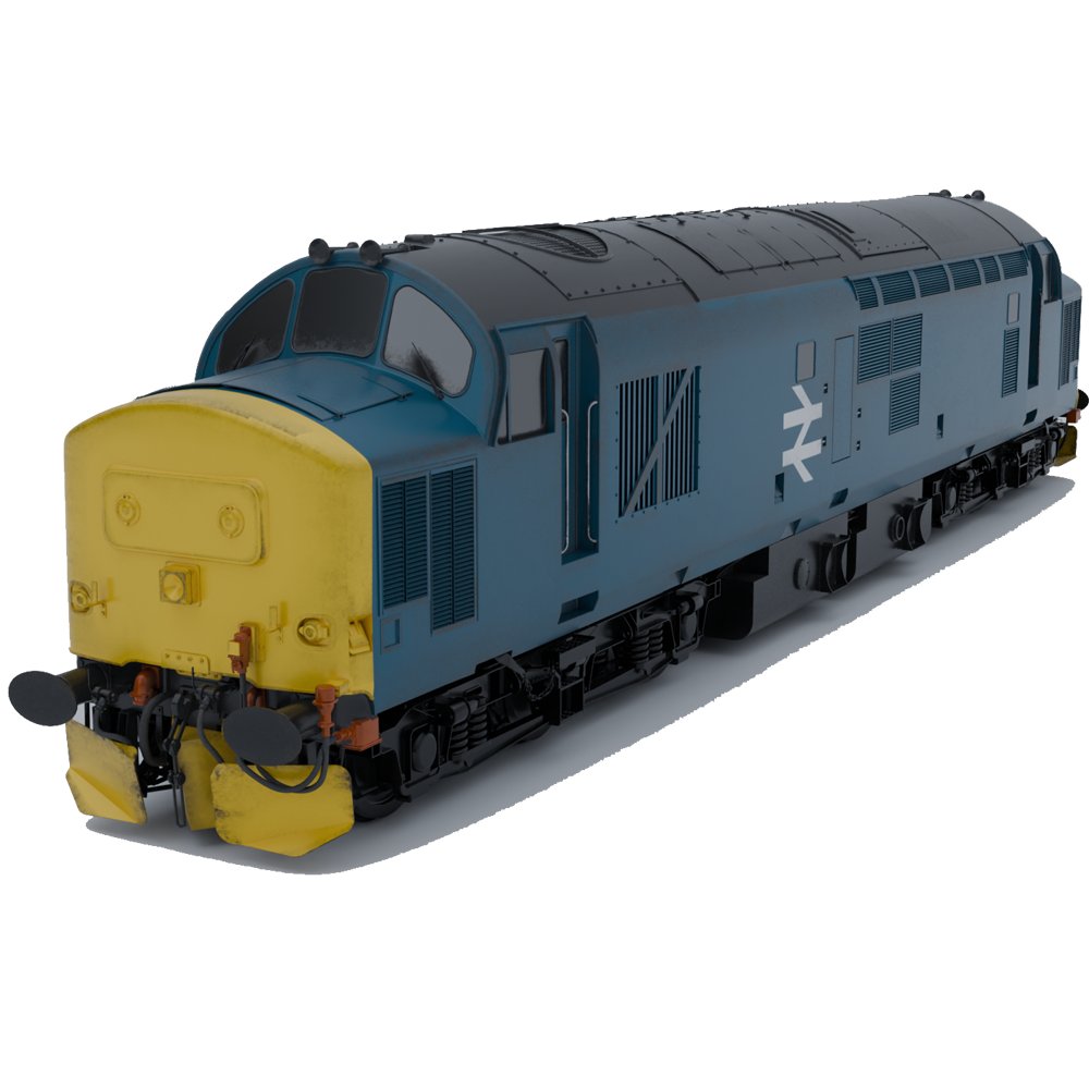 BritishRail Class 37 Br Blue | Railed vehicles models | BlenderKit
