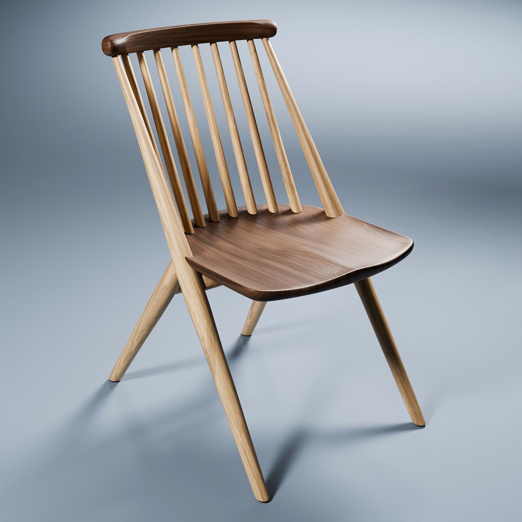 Tateishi Shoiji Dining Chair | Sitting Chairs models | BlenderKit