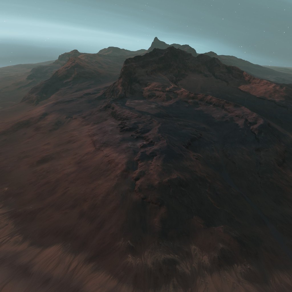 Alien Rocky Planet Sci-fi Landscape | Terrains models | BlenderKit