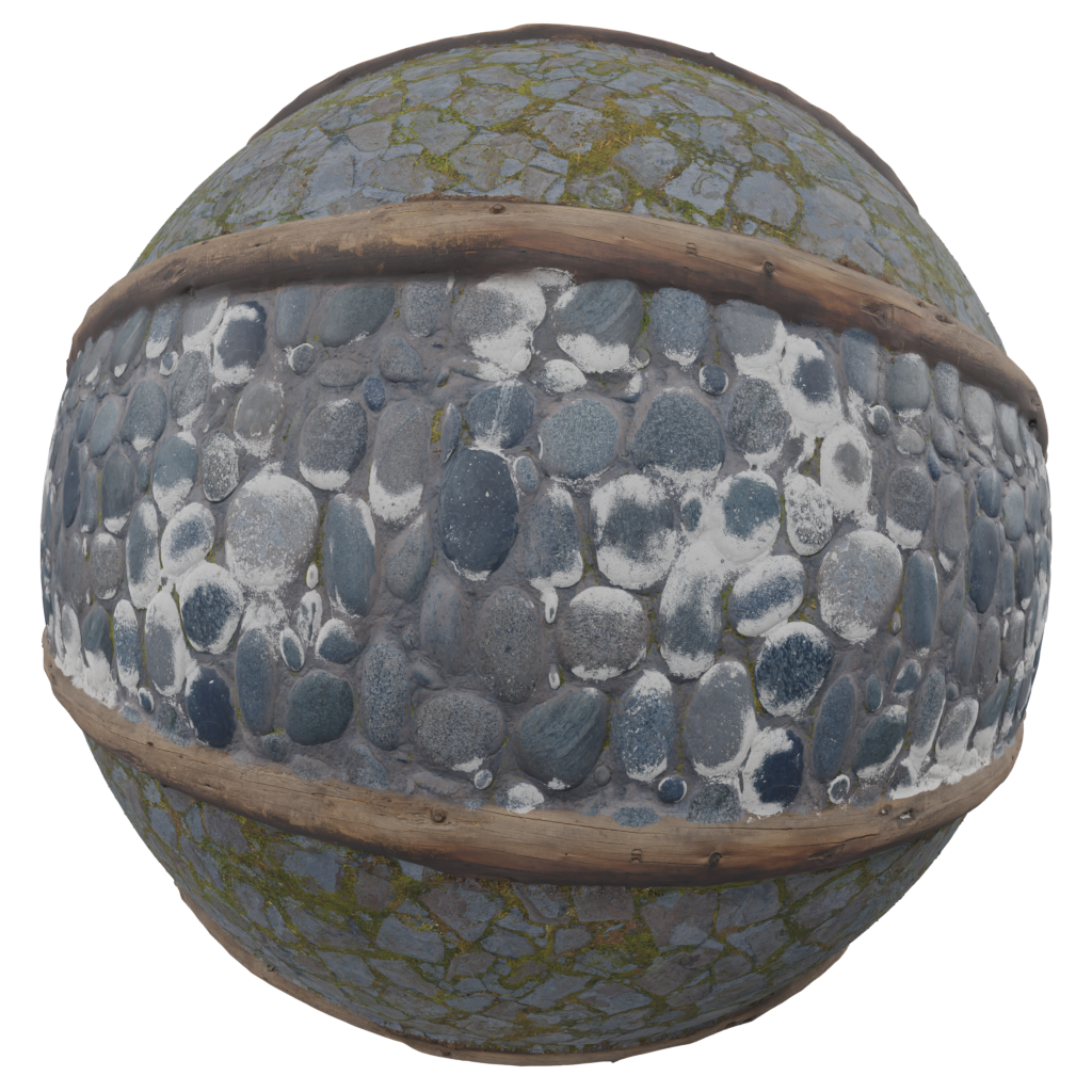 Snowy forest path | FREE floor materials | BlenderKit