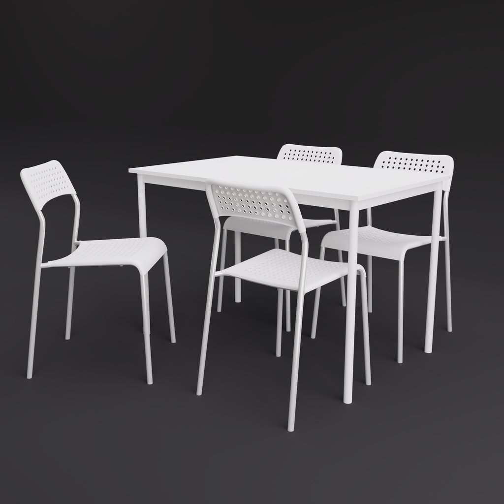 Dining Set | FREE Chair-table Sets models | BlenderKit