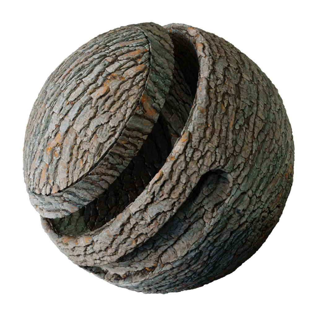 Tree Trunk Bark 01 (PBR) | FREE wood materials | BlenderKit