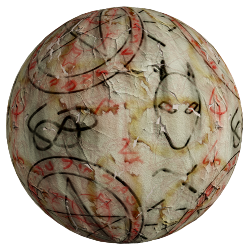 Evil Parchment | FREE tiles materials | BlenderKit