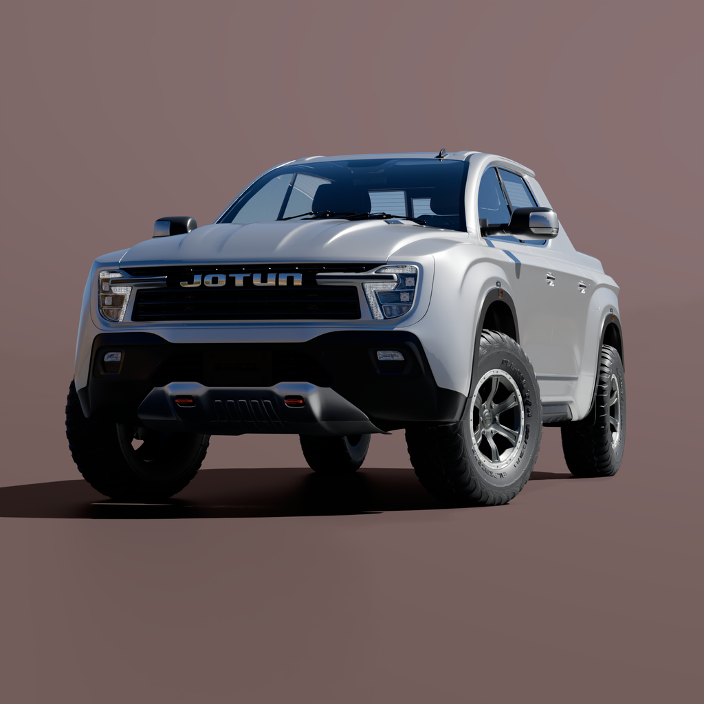 Jotun Midsize Pickup Truck PL | FREE Modern Cars models | BlenderKit