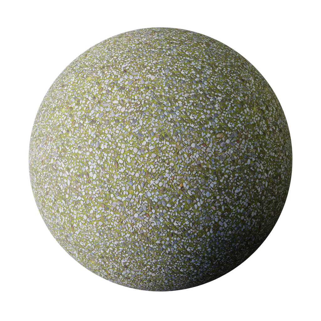 Mossy Pebble Ground | FREE ground materials | BlenderKit