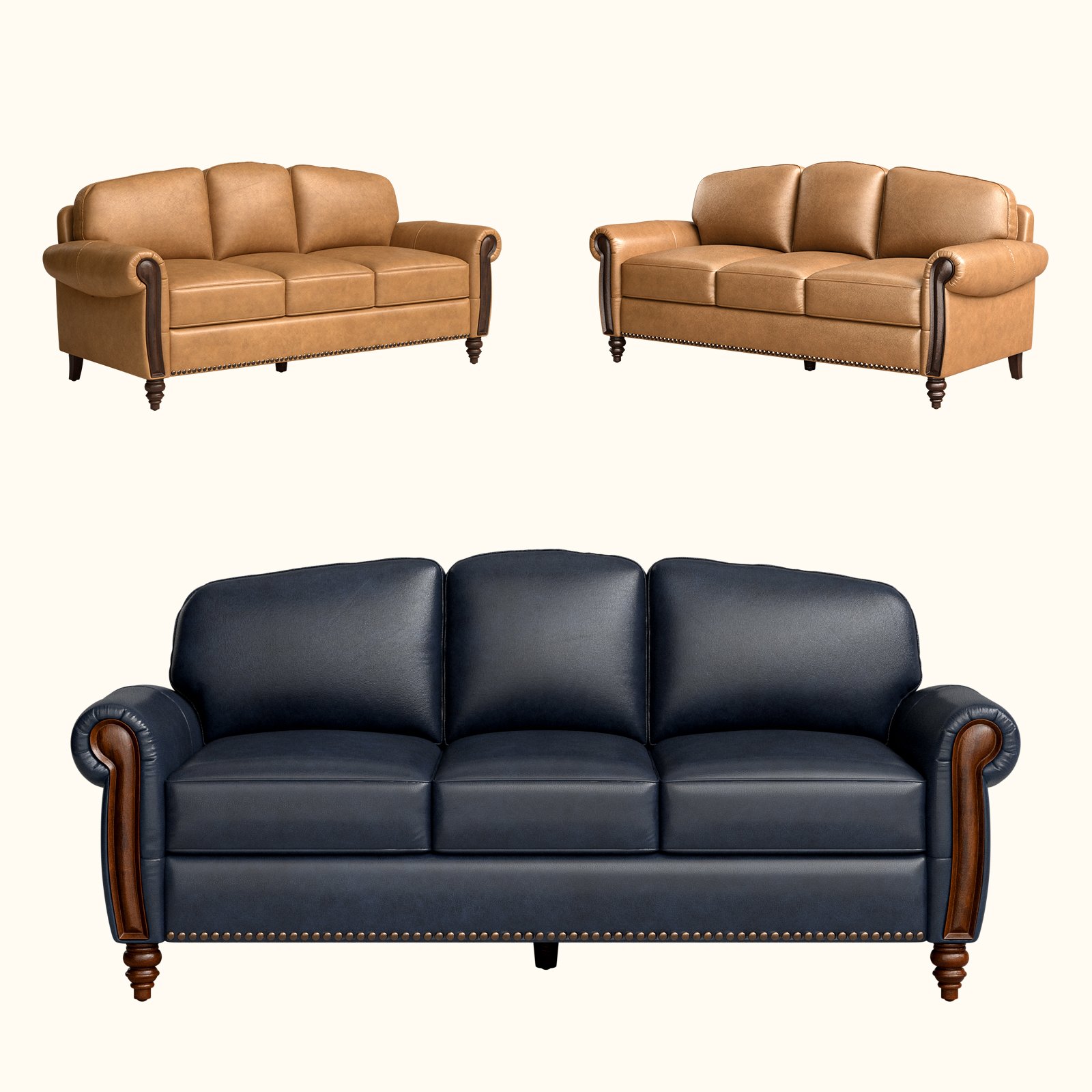 Classic leather sofa | Sofas models | BlenderKit