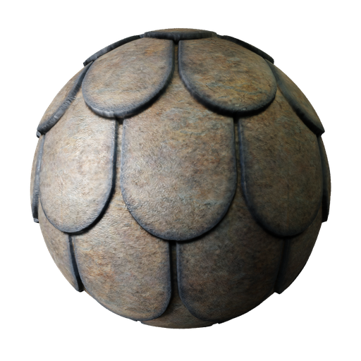 Slate Roof Tiles Light Brown Edgewear | FREE roofing materials | BlenderKit