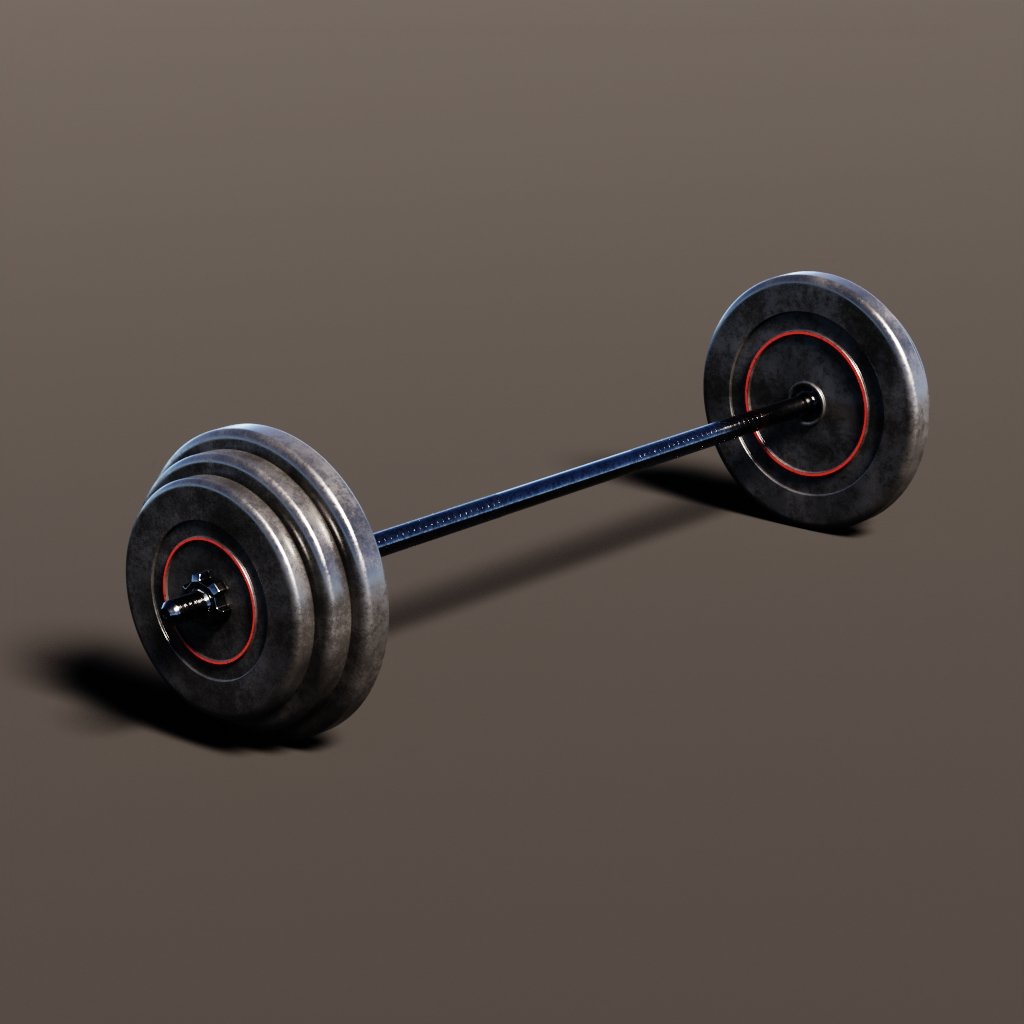 Barbell | FREE 3D Gym models | BlenderKit
