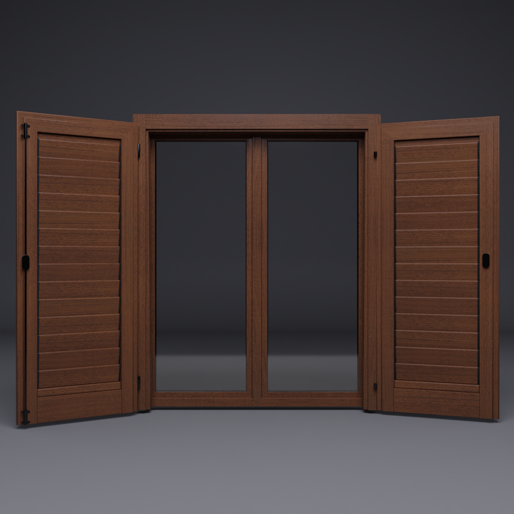 Classic Wood Window | Windows models | BlenderKit