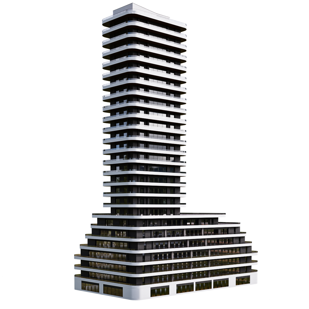 Modular Building 14 | Commercial Buildings models | BlenderKit