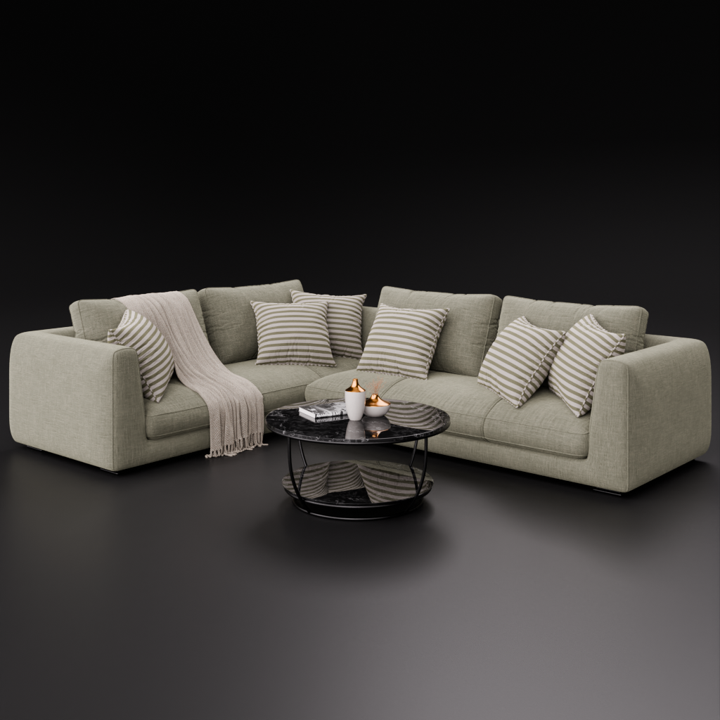 Sofa Bijoux Sectional | Sofas models | BlenderKit