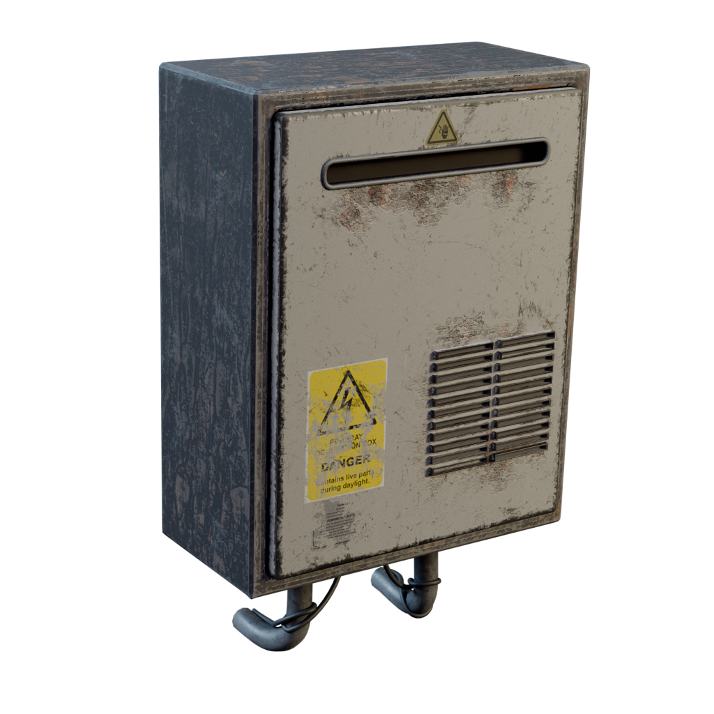 Old Electric Box | Industrial Equipment models | BlenderKit