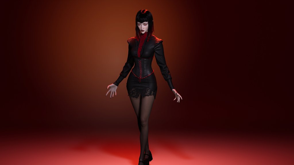 Vampire Girl | Women models | BlenderKit