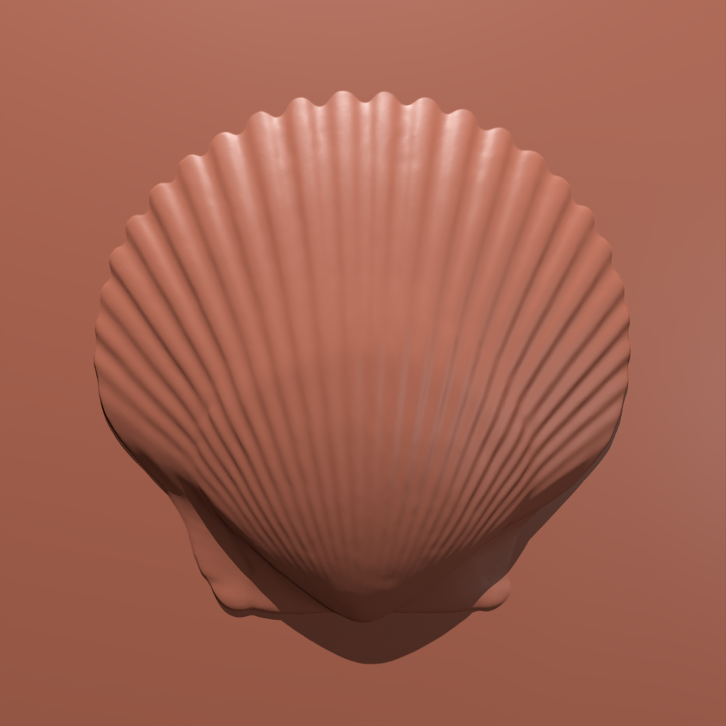 BlenderKit | Download the FREE Decorative Clam Shell Emblem brush