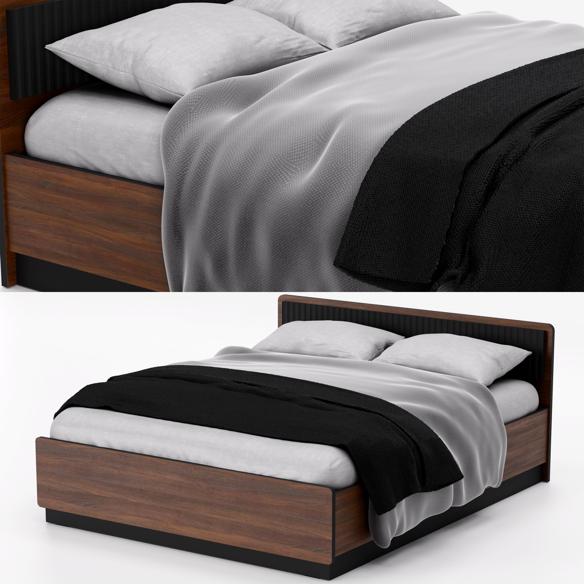 Bed Komfort Prestigo Double | Beds models | BlenderKit