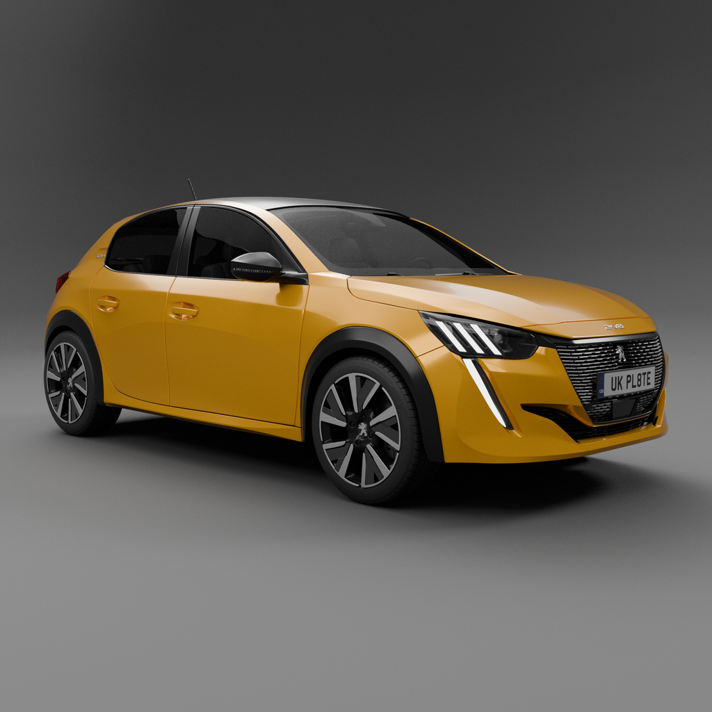 Peugeot 208 | Modern Cars models | BlenderKit