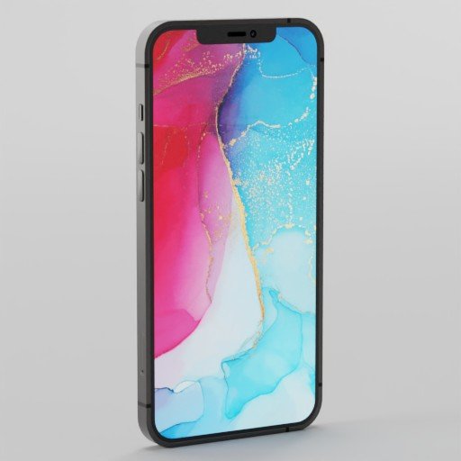 Iphone 12 Pro Max Space Grey | Smartphones models | BlenderKit